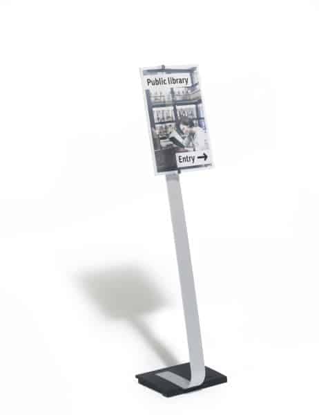 Floor infostand CRYSTAL SIGN® STAND – Onergo Solutions