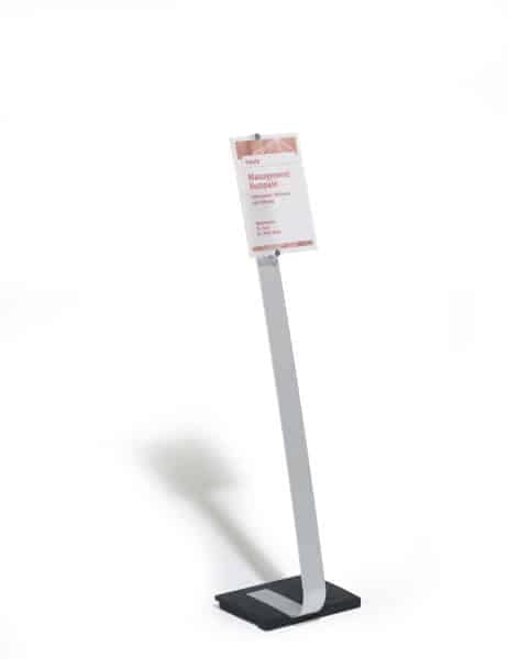Floor infostand CRYSTAL SIGN® STAND – Onergo Solutions
